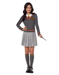 spirit halloween harry potter kids gryffindor uniform dress costume - l | officially licensed