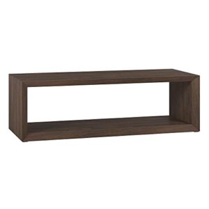 henn&hart osmond coffee table, 58" wide, brown