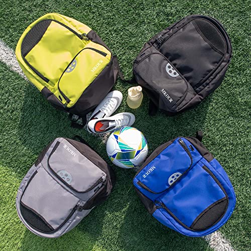 Mkour Soccer Bag-Soccer Backpack for Football Basketball Volleyball, Soccer Bags with Ball Compartment and Ball Holder (Royal blue)