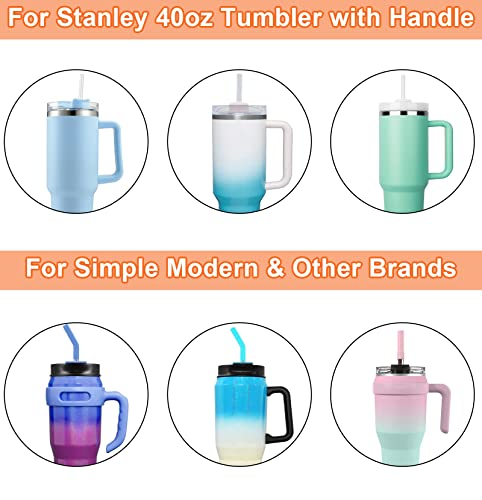 4Pack Tumbler Lids for Stanley 40 oz Quencher H2.0 Flowsstate Cup, Tumbler Lid Replacement Lid for Stanley 40oz Adventure Quencher and Quencher 2.0 Tumbler