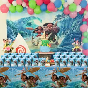 30 PCS Moana Party Popcorn Boxes, Moana Party Favor Boxes Candy Popcorn Boxes for Birthday Party Supplies