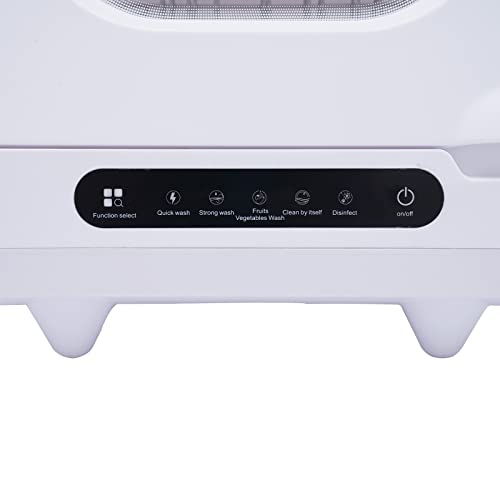 Xuthusman Portable Countertop Dishwasher Compact Dish Washing Freestanding 5 Washing Programs Display Dishwasher 1200W for Apartments Dorms Boats Campers RVS