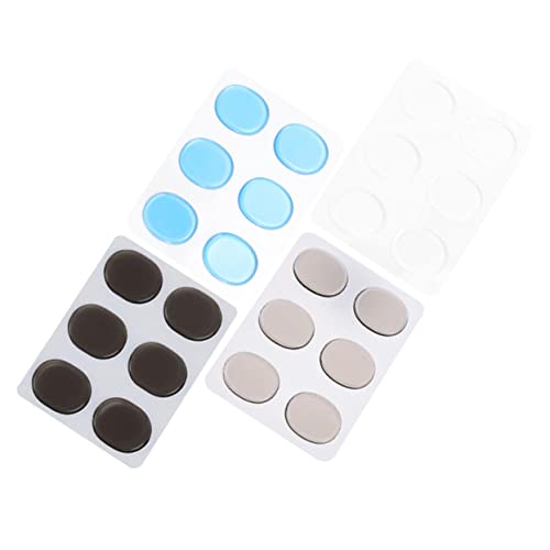 Gel Drum Dampeners 4 Sheets Snare Drum Mute Pad Drum Kit Dumb Drum Pad Silica Gel Drum Mute Dampener