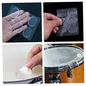 Gel Drum Dampeners 4 Sheets Snare Drum Mute Pad Drum Kit Dumb Drum Pad Silica Gel Drum Mute Dampener