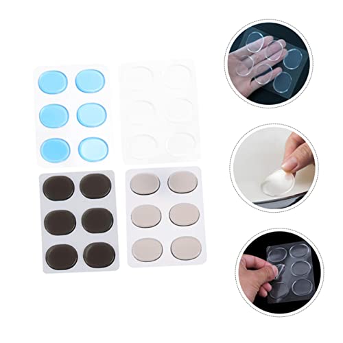 Gel Drum Dampeners 4 Sheets Snare Drum Mute Pad Drum Kit Dumb Drum Pad Silica Gel Drum Mute Dampener