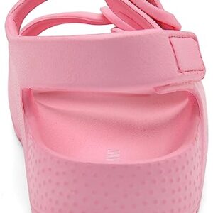 INMINPIN Toddler Boys Girls Buckle Sandals Comfort Open Toe Sandal with Adjustable Back Strap, Pink, 5 Toddler