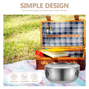 BESPORTBLE Portable Stove Burner Grill Portable Stove Small Stove Stainless Steel Barbecue Stove for Picnic Backpacking Utensils