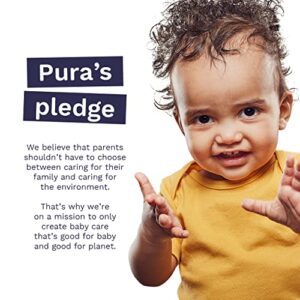 Pura Size 2 Eco-Friendly Diapers (7-13 lbs) Hypoallergenic, Soft Organic Cotton Comfort, Sustainable, Wetness Indictor. Allergy UK, Recyclable Paper Packaging. 3 Packs of 29 Diapers (87 Diapers)