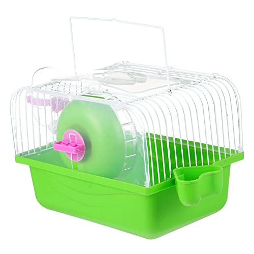 Hamsters Hamster Portable Cage Hamster Cage Toy Hamster Chinchilla Cage Pet House Hamster Bed Chinchilla House Pet Supplies Small Pet Panel Plastic Green Cage Pet Carrying Box