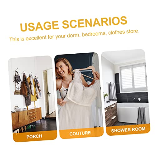 Zerodeko 2pcs Clothes Hook Metal Clothes Rack Peg Board Hooks Heavy Duty Clothes Hanger Rack Rolling Clothes Rack Closet Rod Storage Organizer Heavy Duty Coat Hook Hooks for Hanging Clothes