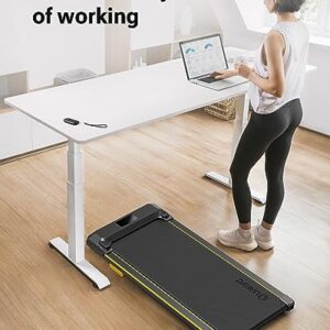 UREVO Walking Pad, Under Desk Treadmill, Portable Treadmills for Home/Office, Walking Pad Treadmill with Remote Control, LED Display