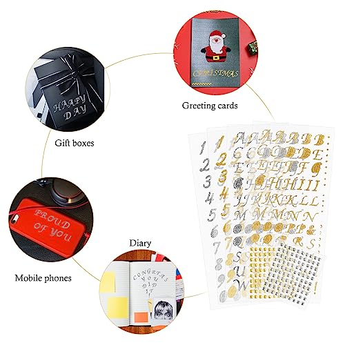 28 Pieces Graduation Cap Decorations Kit, Letter Stickers, 6 Letter Stickers 6 Digital Stickers 16 Rhinestone Stickers Suitable for Graduation Cap DIY Greeting Cards Gift Box Decoration