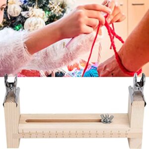 Wooden Jig Bracelet Maker with Two Clips,Upgrade Three Brackets Adjustable Paracord U Shape Wooden Frame Bracelet Jig Kit DIY Wristband Rope Knot Braided Fixing Tools (with Storage Box)