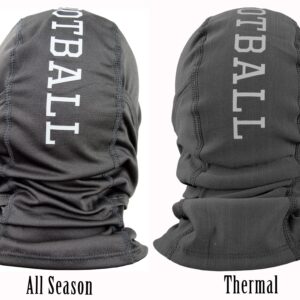 Sports Unlimited Adult Thermal/All Season Football Hood, Adult Balaclava Mask, Wear Under Helmet, Snowboarding & Snow Ski