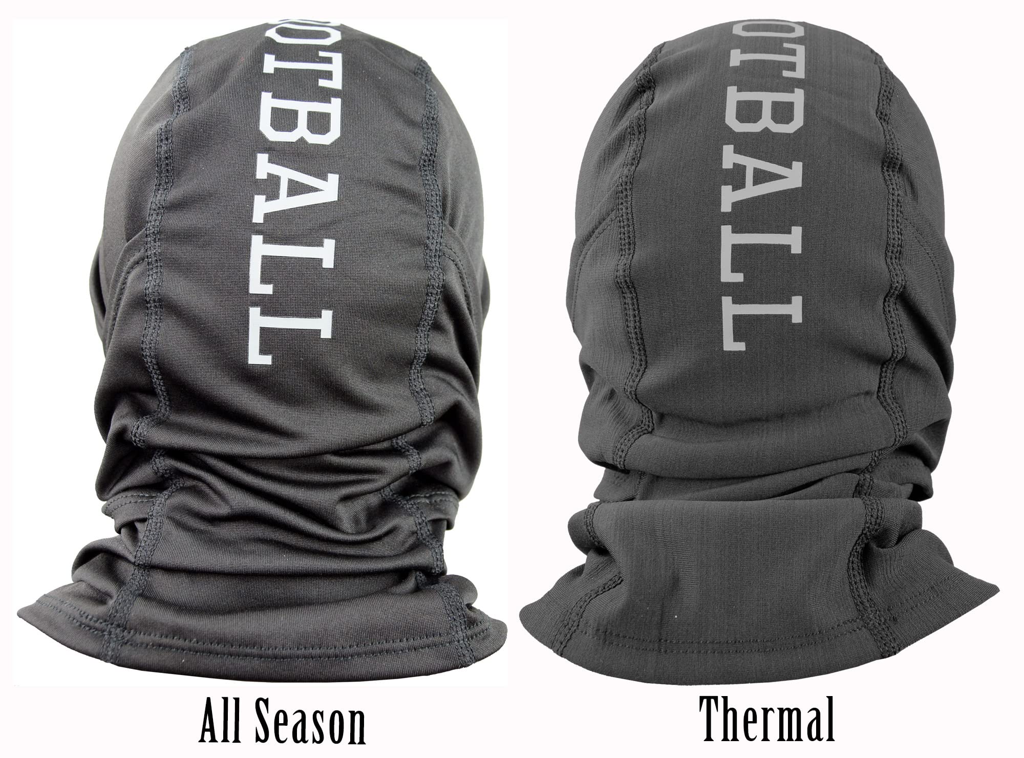 Sports Unlimited Adult Thermal/All Season Football Hood, Adult Balaclava Mask, Wear Under Helmet, Snowboarding & Snow Ski