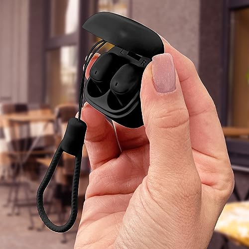 Coby Mini True Wireless Earbuds | Compact Lightweight in-Ear Headphones w/Case | World's Smallest Wireless Ear Buds w/Built-in Mic | Wireless Headphones, Bluetooth Headphones w/ 12-HR Play (Black)