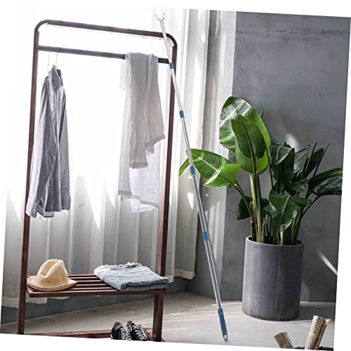 Zerodeko Clothes Rail Adjustable Clothes Rack Closet Hangers for Clothes Heavy Duty Coat Hooks Clothing Hanger Reach Garment Hook Reach Stick Ceiling Reaching Pole Clothes Reaching Rods CD