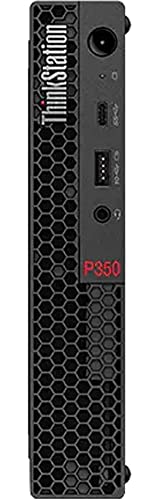 Lenovo ThinkStation P350 Tiny Home & Business Mini Desktop (Intel i7-11700 8-Core, 32GB RAM, 2x2TB PCIe SSD (4TB), Intel UHD 750, WiFi, Bluetooth, HDMI, USB 3.2, Win 10 Pro) Refurbished (Renewed)