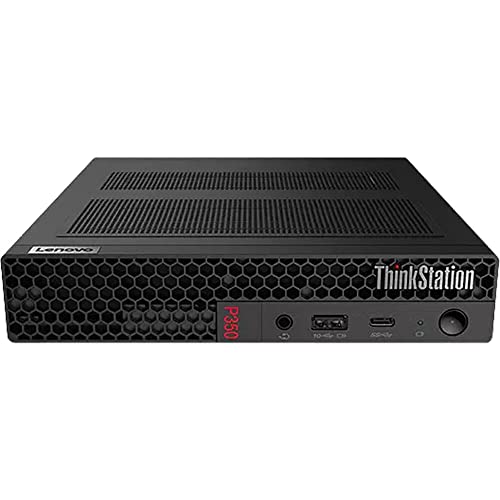 Lenovo ThinkStation P350 Tiny Home & Business Mini Desktop (Intel i7-11700 8-Core, 32GB RAM, 2x2TB PCIe SSD (4TB), Intel UHD 750, WiFi, Bluetooth, HDMI, USB 3.2, Win 10 Pro) Refurbished (Renewed)