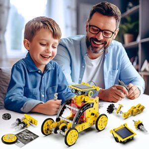 Hot Bee Solar Robot kit for Kids 8-12, 12-in-1 STEM Projects Science Experiment Kits for Kids Age 8-12,Building Robot Toy, Birthday Gift for Boys Girls 8 9 10 11 12 Years Old