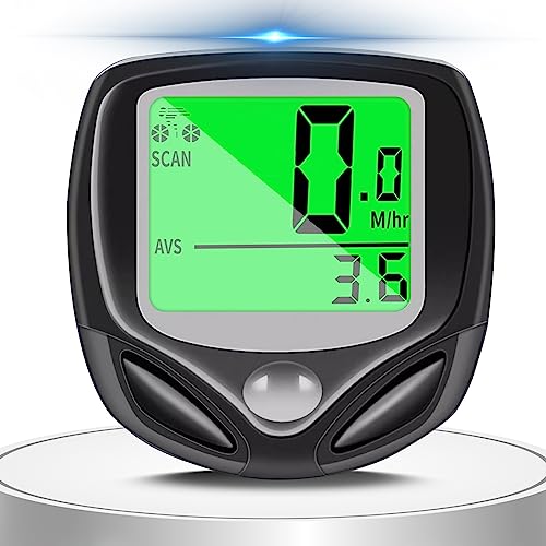 Bicycle Speedometer & Wireless Odometer for Bicycle Cycle Bike Computer with LCD Display & Multi-Functions