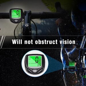 Bicycle Speedometer & Wireless Odometer for Bicycle Cycle Bike Computer with LCD Display & Multi-Functions