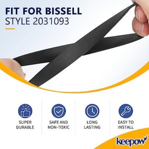 KEEPOW Vacuum Belt Compatible with Bissell PowerForce & Powerforce Helix Vacuum Cleaner 2191U 2191 2190 1240 1700 2692, Part #2031093, 4 Pack