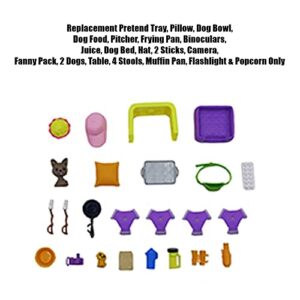 Replacement Parts for Barbie Dream Camper Vehicle Set - HCD46 - Replacement Pretend Cookware, Dog Supplies, Camping Supplies