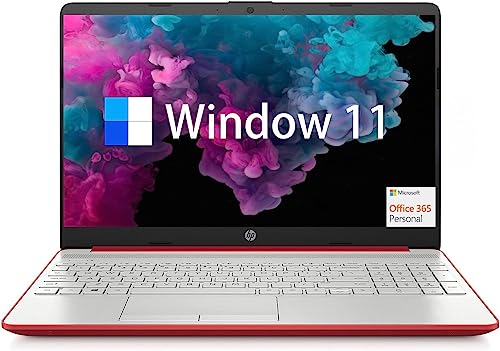 HP Pavillion15.6 inch Laptop for Business, College Students, Intel Pentium Quad-Core N5030, Windows 11, Microsoft Office 365 1-Year, 16GB RAM, 1TB SSD, Light-Weight, HDMI, Fast Charge, Red, PCM