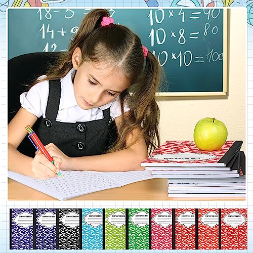 Colarr 100 Pcs Mini Composition Notebook Bulk Cute Wide Ruled Small Composition Books 3 x 4.5 Inch Pocket Composition Note Pad Multicolor Journal Notebooks for Kids School Office Home Writing Supplies