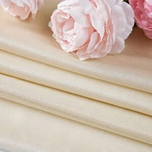 Mohoeey 20ft Ivory Wedding Curtains Arch Draping Fabric Ceremony Backdrop Decorations for Wedding Ceremony Party Ceiling Decor(2Panels)