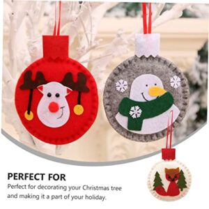 NOLITOY 3pcs Christmas Decorations House Decorations for Home Appliques Embellishments Home Decoration Xmas Hanging Felt Christmas Snowman Ornaments Felt Window Ornaments Hanging Pendants