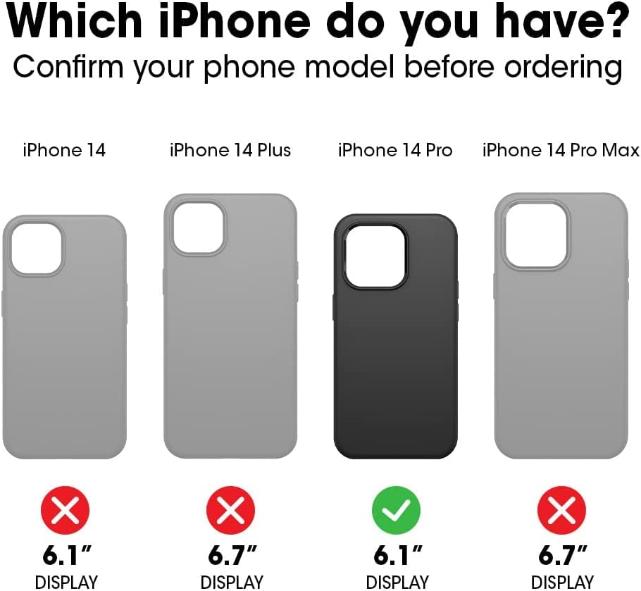 OtterBox Symmetry Series+ Antimicrobial Case with Magsafe for iPhone 14 Pro (Only) - Non-Retail Packaging - (Rebel)