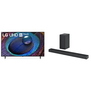 lg 55-inch class ur9000 series alexa built-in 4k smart tv (3840 x 2160),bluetooth, wi-fi, usb, ethernet, hdmi 60hz refresh rate, ai-powered 4k s65q 3.1ch high-res audio sound bars, black