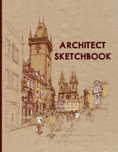 Architect Sketchbook - Notebook for Architects, Designers, and Architecture Students - grid paper (scale reference 1:50; 1:100), dotted paper (scale ... paper - 8.5" x 11" inches, 105 blank pages