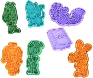 alice wonderland cookie cutter & stamp