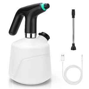 electric water sprayer - 1/2 gallon sprayer automatic plant mister spray bottle 2l watering can fine mist sprayer for indoor outdoor plants garden sprayer (white)