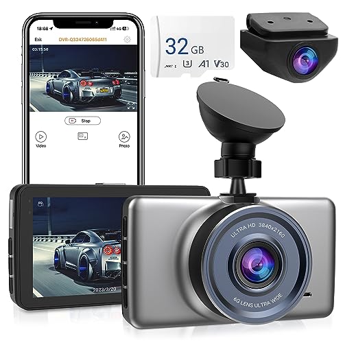 Dash Cam Front 1080P FHD Dash Camera for Cars with 2" Screen Dashboard Cam 170°Wide Angle WDR Parking Mode Accident Lock Night Version G-Sensor Loop Recording 24H Parking Monitoring Support 128GB Max