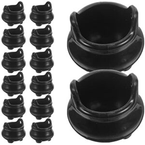 didiseaon 24pcs mini cauldron pot halloween miniature figurines dollhouse witch cauldron fairy garden supplies for halloween party favors bag fillers