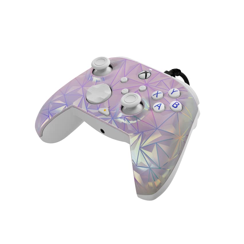 PDP Gaming REMATCH Advanced Wired Controller for Xbox Series X|S/Xbox One/PC, Customizable, App Supported - Frosted Diamond (Amazon Exclusive)