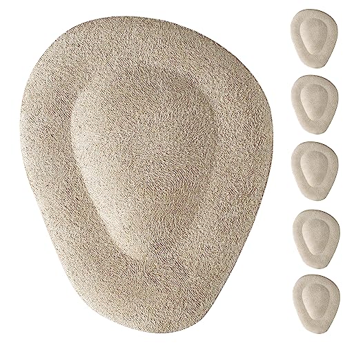 Metatarsal Pads 6 Pcs, Fleece Surface Gel Foot Pad for Women Men, Forefoot Pads Foot Cushion Ball of Foot Cushion for Foot Pain Relief