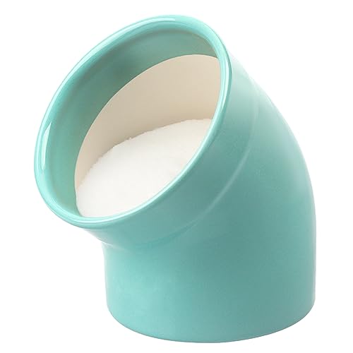 Salt Pig, Dishwasher Safe Ceramic Salt Cellar Modern and Minimalist, Salt Pig Ceramic for Convenient Access to Seasoning, Wide Caliber Salt Holder for Counter, Mint Green