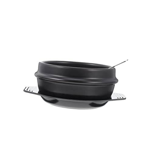 Happyyami 1 Set Stone Pot for Bibimbap Nonstick Cookware Stainless Steel Cookware Stainless Steel Sauce Pan with Lid Sizzling Hot Pot Korean Soup Bowl Stew Pot Korean Ceramic Casserole Stove