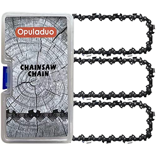 Opuladuo 3PC 8 Inch Replacement Chain for RYOBI P4360 RY43160 P4361, 8 in. Pole Saw Chain for WORX WG349.9 WG349-3/8" - .043" - 33 DL