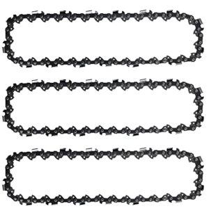 Opuladuo 3PC 8 Inch Replacement Chain for RYOBI P4360 RY43160 P4361, 8 in. Pole Saw Chain for WORX WG349.9 WG349-3/8" - .043" - 33 DL