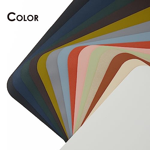 Leather Desk Mat - Non-Slip PU Desk Pad for Office and Home - Desk Organization and Accessories - Ideal for Large Mouse Pad and Desk Mats on Top of Desks (White,31.5"x 15.7")