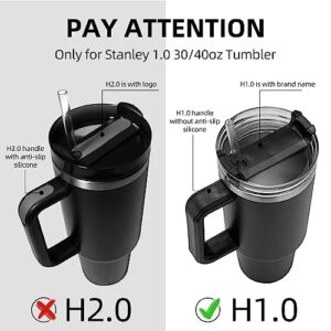 9 PCS Straw Cover for Stanley, Spill Stopper for Stanley Cup Accessories, Compatible with 1.0 Stanley 40&30 Oz Tumbler