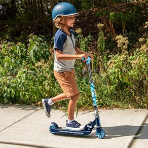 Jetson Jurassic World Dominion 2-Wheel Kick Scooter, LED Lights on Stem & Light-Up Wheels, Lightweight Frame, Height-Adjustable Handlebar, Lean-to-Steer System, Easy-Fold Mechanism, Ages 5+