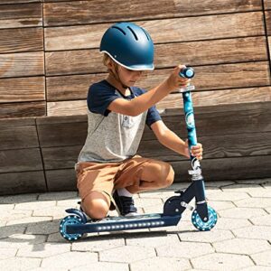 Jetson Jurassic World Dominion 2-Wheel Kick Scooter, LED Lights on Stem & Light-Up Wheels, Lightweight Frame, Height-Adjustable Handlebar, Lean-to-Steer System, Easy-Fold Mechanism, Ages 5+