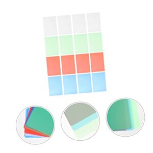 16pcs Translucent Reading Strip Playdough Tools Tools Jewelry Tools Writing Pads for Dyslexia Tools for A4 Writing Mats Office Writing Pads Exam Pad Boards PVC Exam Plates